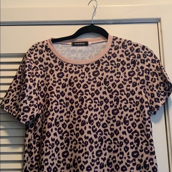 Tops | Leopard Print Tshirt | Poshmark